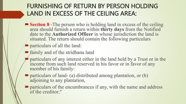 The TN Land Reforms (Fixation of Ceiling on land) Act, 1961.pptx