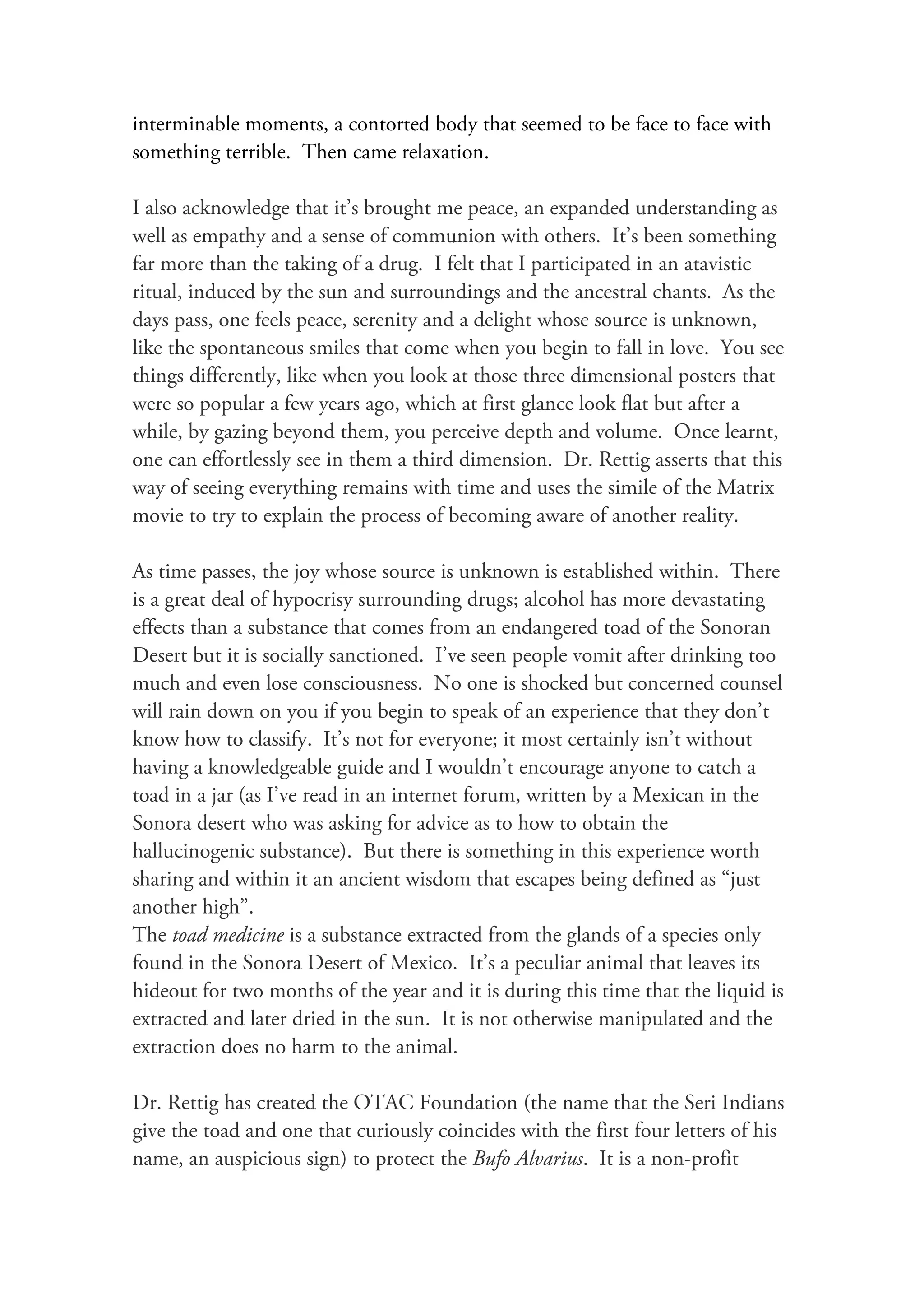 The toad of revelations | DOC