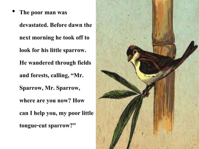 The tongue cut sparrow by veeriya (Subject IS) | PPTX