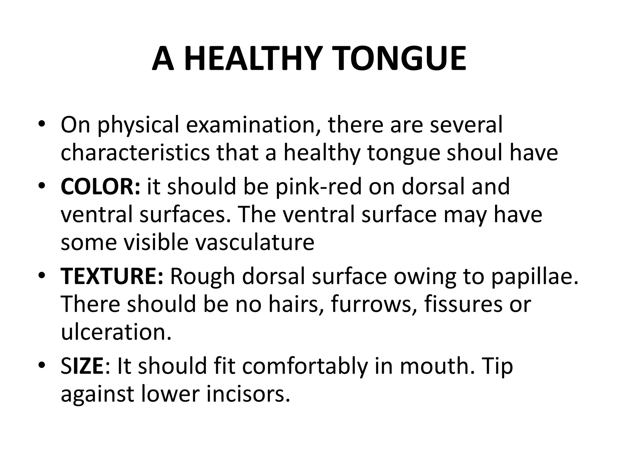 THE TONGUE IN HEALTH AND SICKNESS.pptx