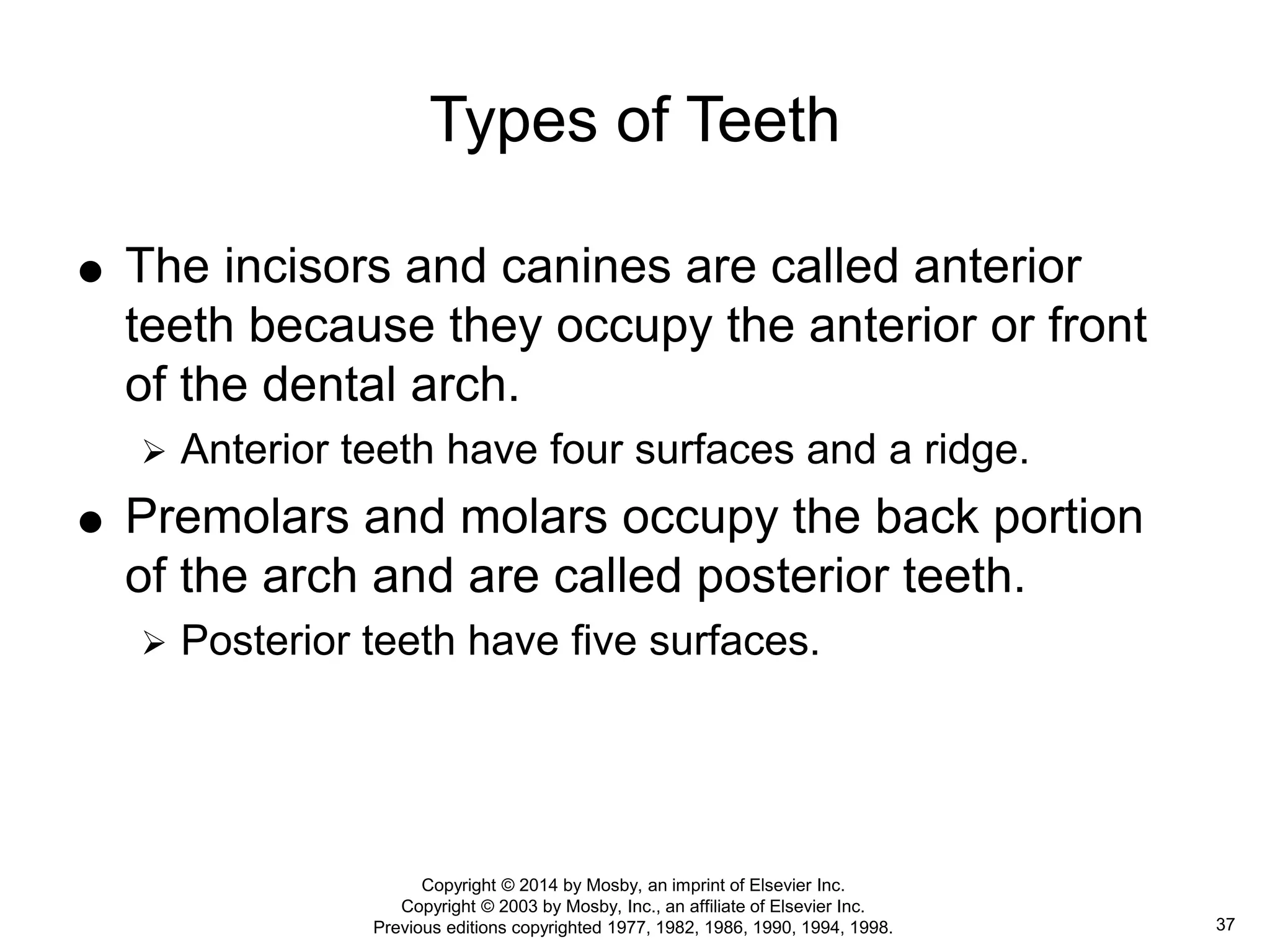 Nomenclature: The tooth functions and terms | PPTX