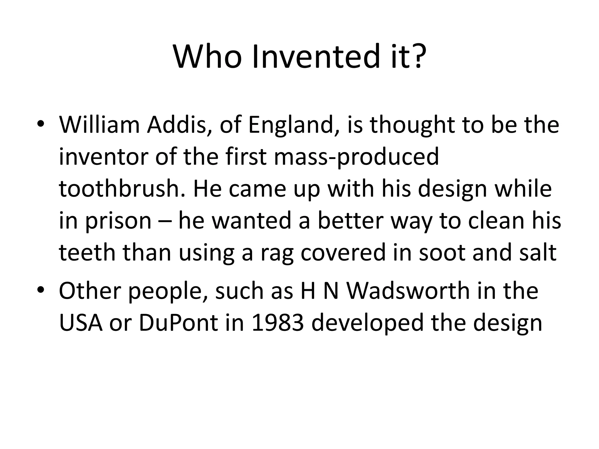 The tooth brush | PPTX