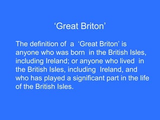 The top 100 great britons | PPT