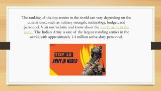 The Top 10 Army In The World .pptx