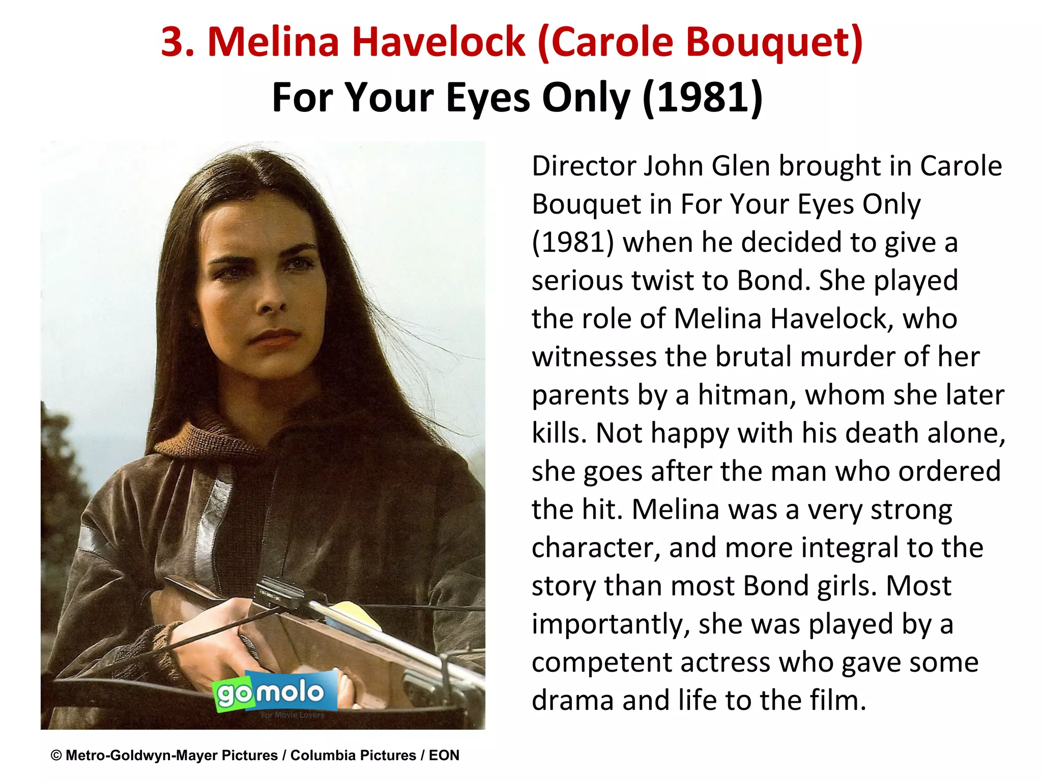 The top 10_bond_girls_gomolo | PPT