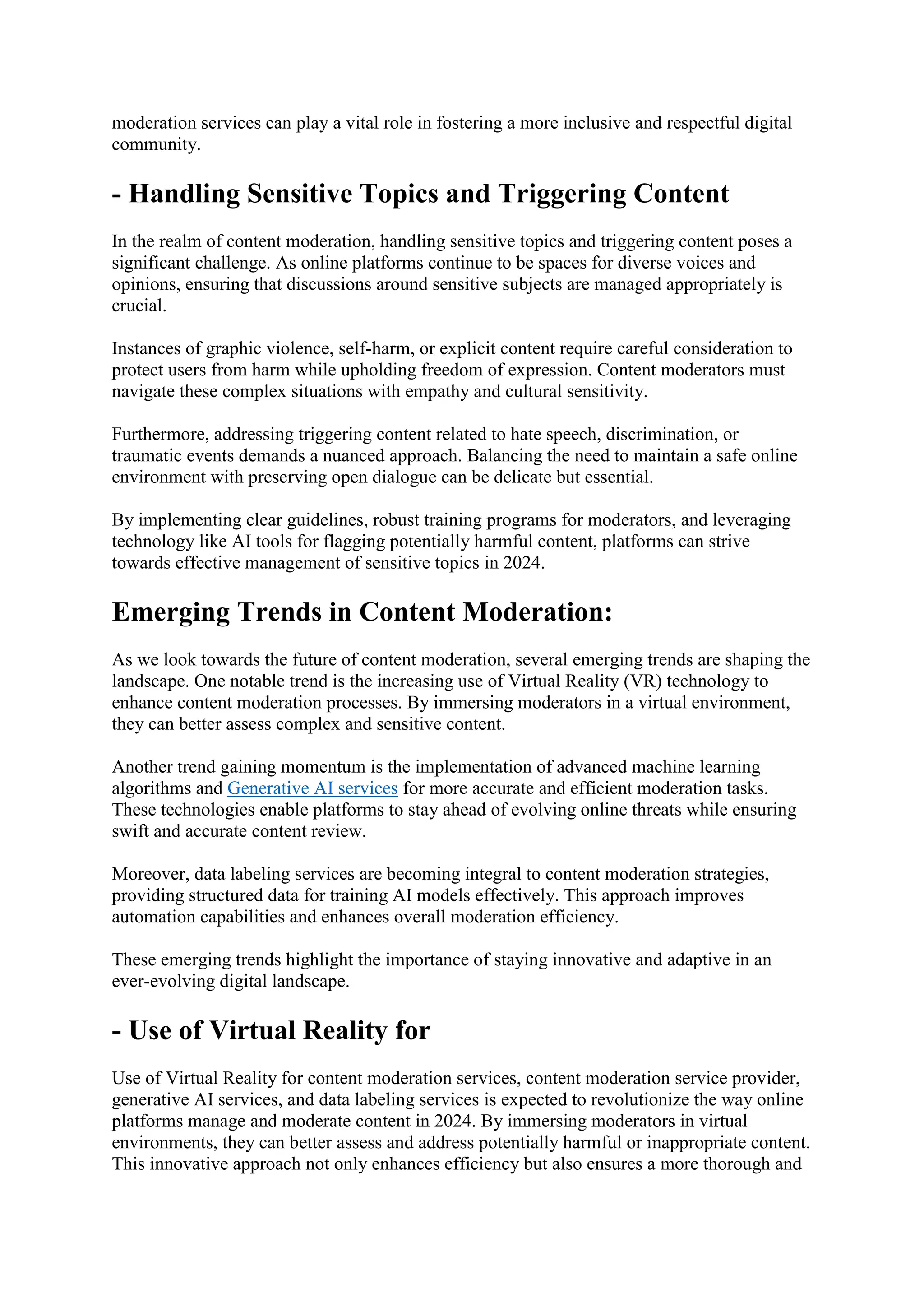 The Top 10 Challenges and Trends Shaping Content Moderation in 2024 | DOCX