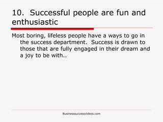 The top 10 characteristics of successful people | PPT