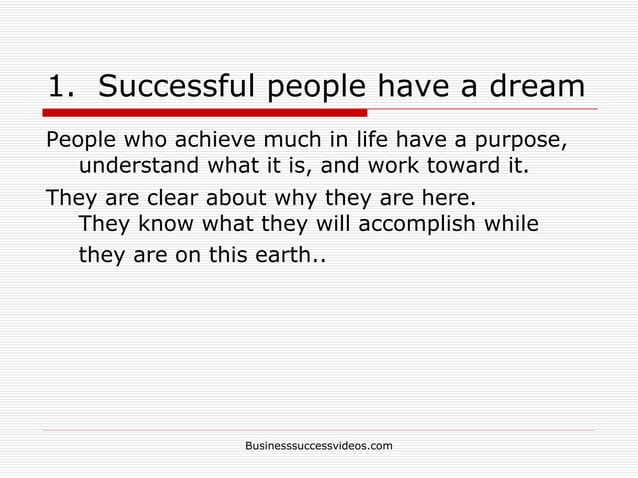 The top 10 characteristics of successful people | PPT