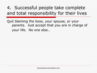 The top 10 characteristics of successful people | PPT