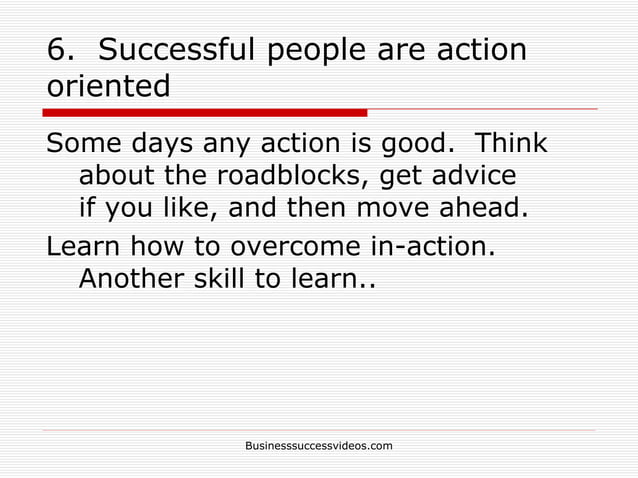 The top 10 characteristics of successful people | PPT