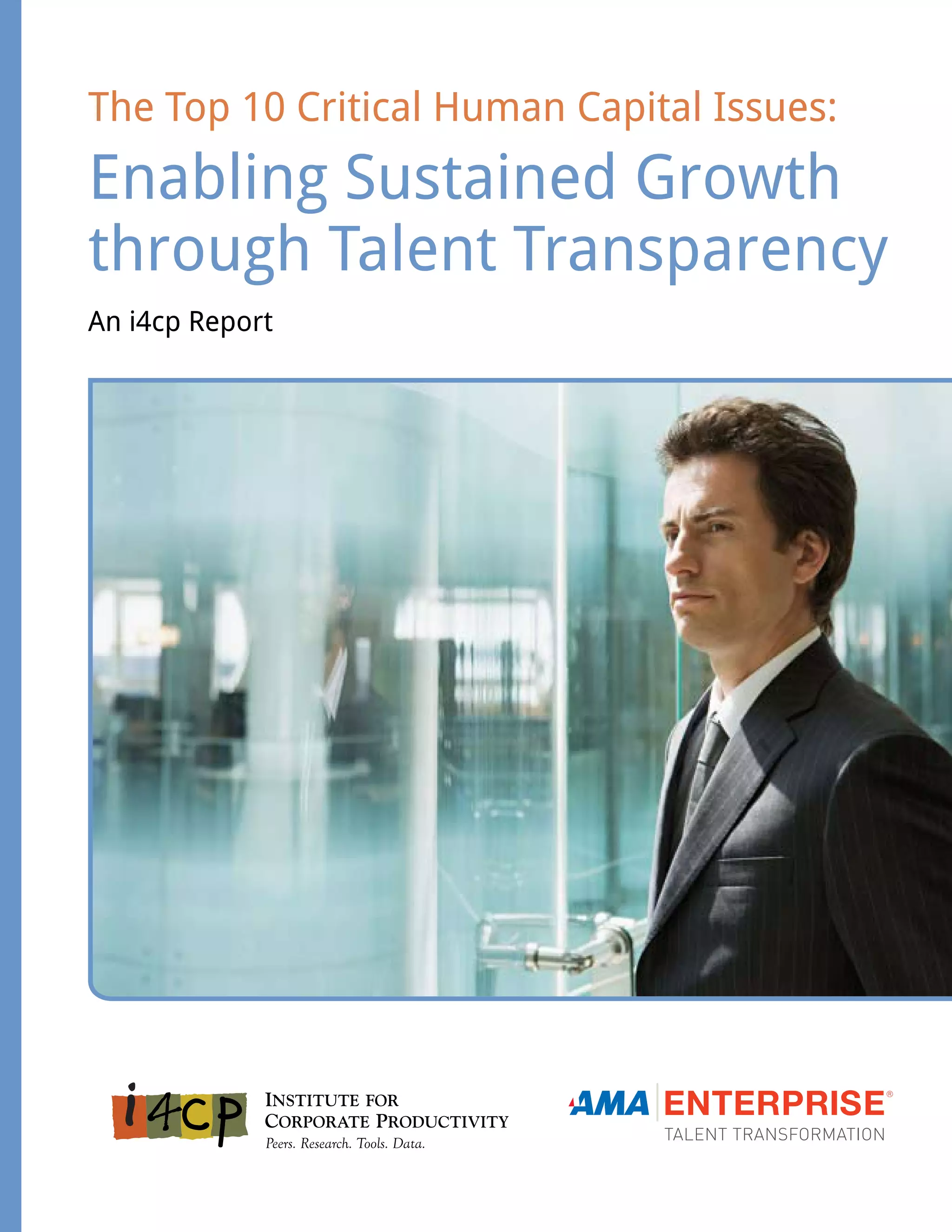 The Top 10 Critical Human Capital Issues of 2014 - i4cp | PDF
