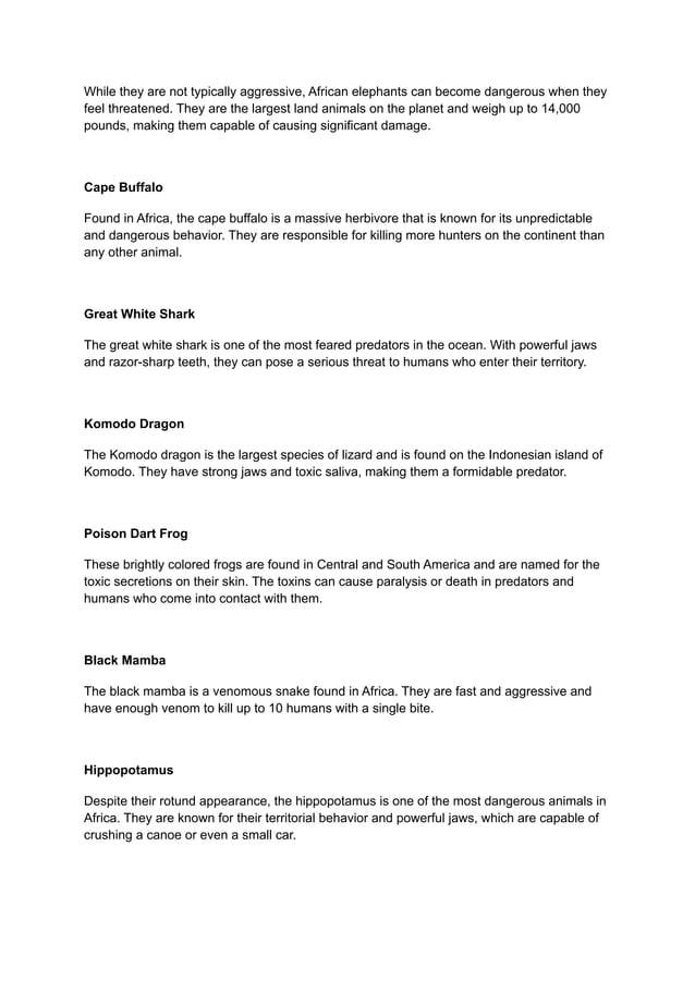 The Top 10 Most Dangerous Animals in the World.pdf