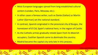 The top 10 reasons why Spanish is special | PPTX