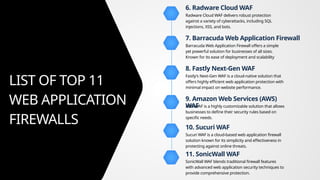 The Top 11 Powerful Web Application Firewalls.pptx