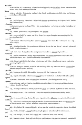 The top 250 most difficult sat words | PDF