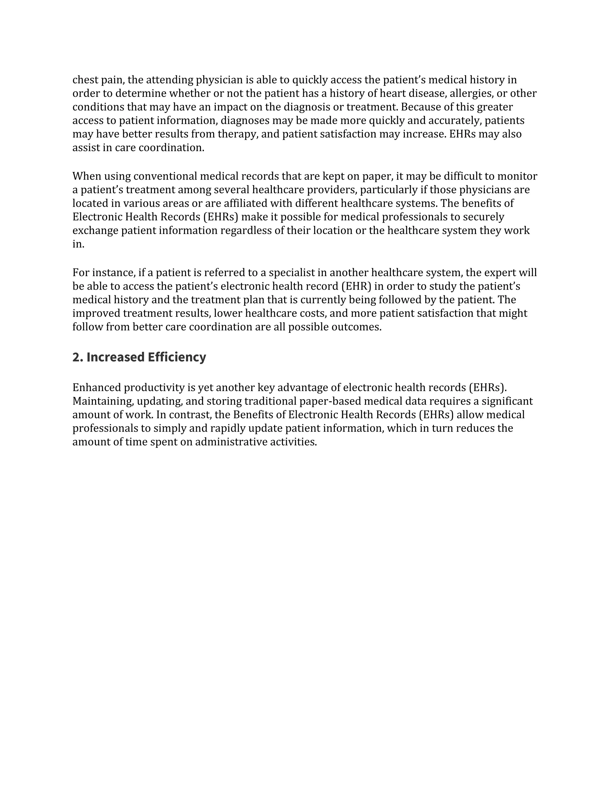 Top 5 Benefits of Electronic Health Records | The Lifesciences Magazine | PDF | Health Insurance ...