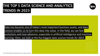 The Top 5 Data Science And Analytics Trends In 2023 | PPTX