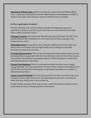 The Top 5 Motives For Investing In Ulwe, A Rapidly Developing ...