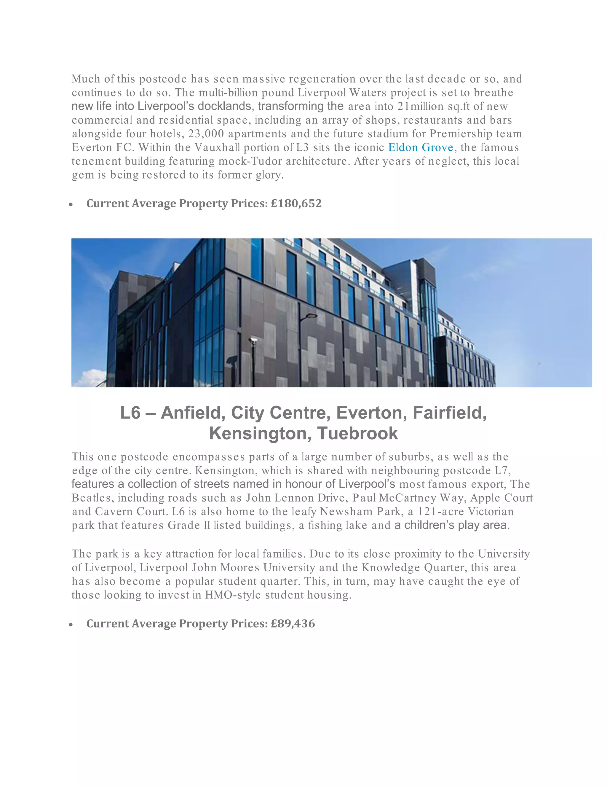 The Top 5 Postcodes for Property Investment in Liverpool - Aspen Woolf ...