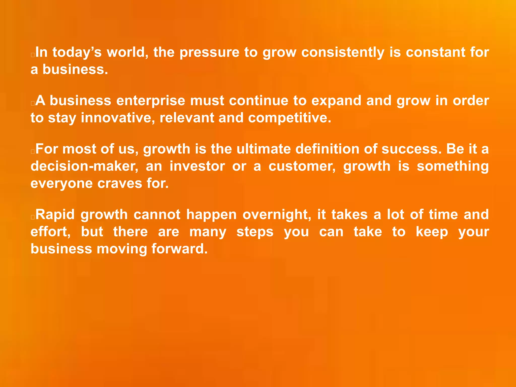 The Top 5 Secrets to Success in Business Growth | PPT