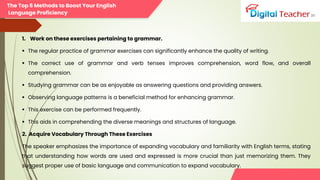 The Top 6 Methods to Boost Your English Language Proficiency | PDF