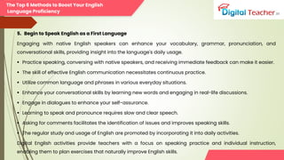 The Top 6 Methods to Boost Your English Language Proficiency | PDF