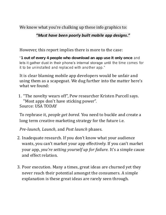 The top 6 reasons why apps fail and how to avoid them.output