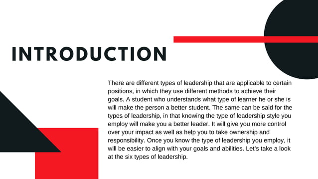 The Top 6 Types of Leadership | PPT