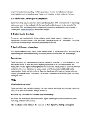 The Top 7 Strengths and Weaknesses of Digital Marketing in 2024.pdf