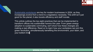 THE TOP 8 SUSTAINABLE WORKPLACE PRACTICES IN 2024.pdf