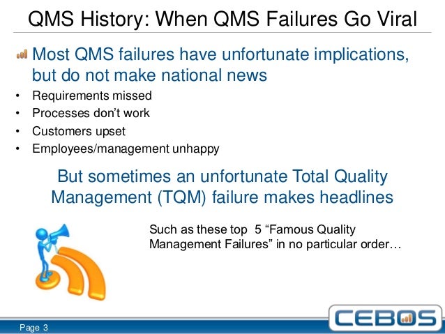 The Top 5 Quality Management System Failures of All Time