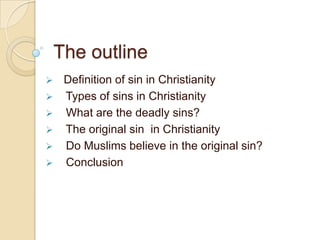 Sins in Christianity | PPTX