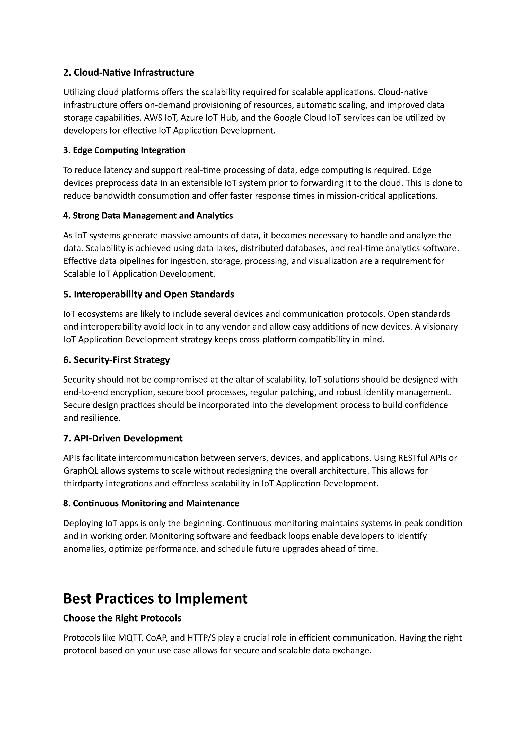 The Top IoT Application Development Strategies for Scalable Systems | PDF