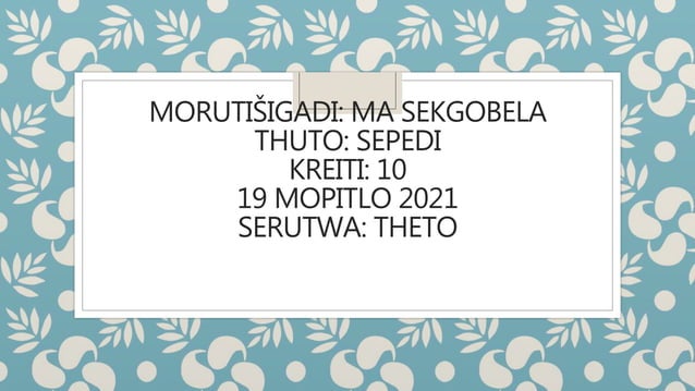 Theto presentation | PPTX