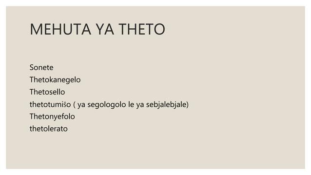 Theto presentation | PPTX