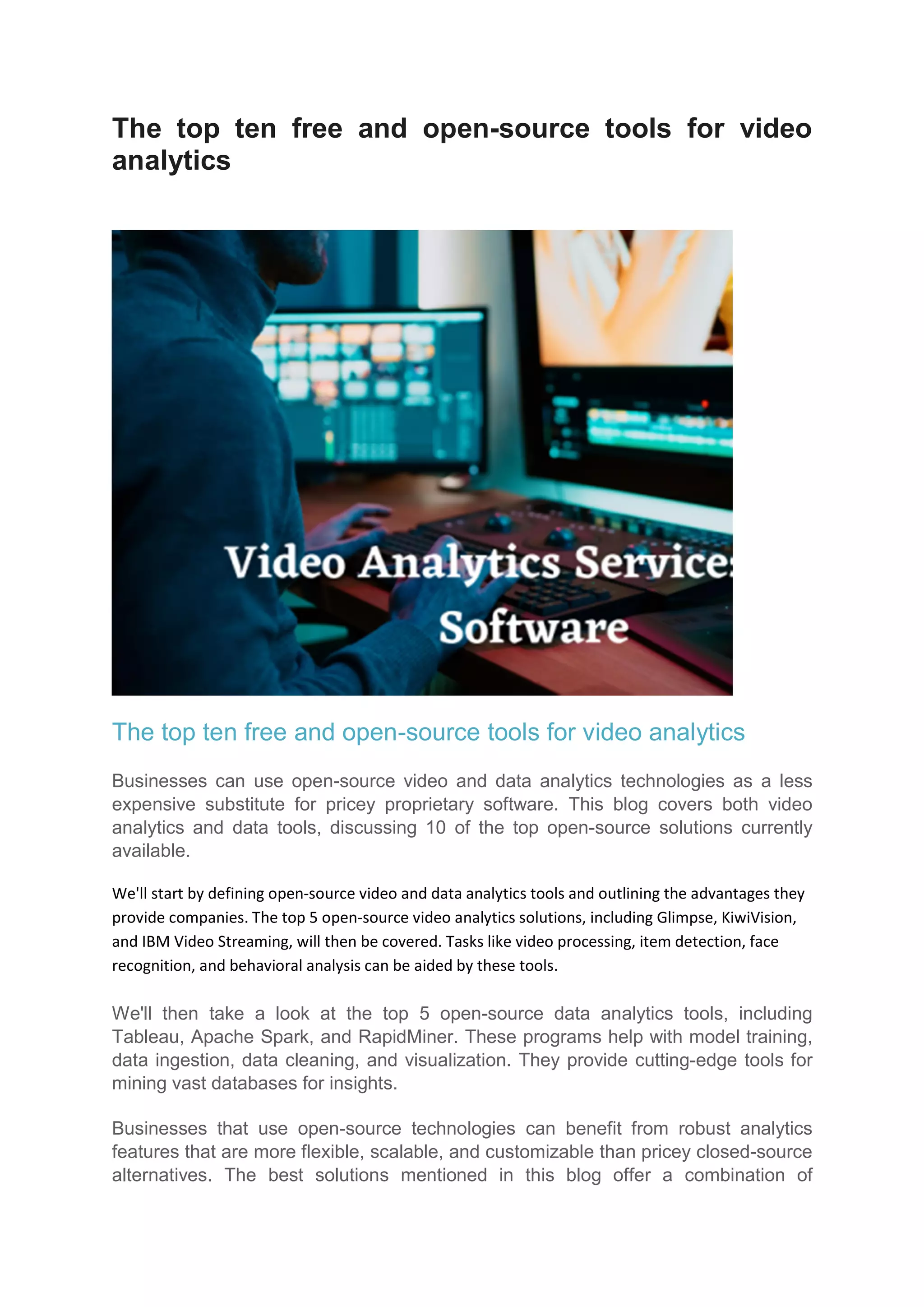 The top ten free and open-source tools for video analytics.pdf