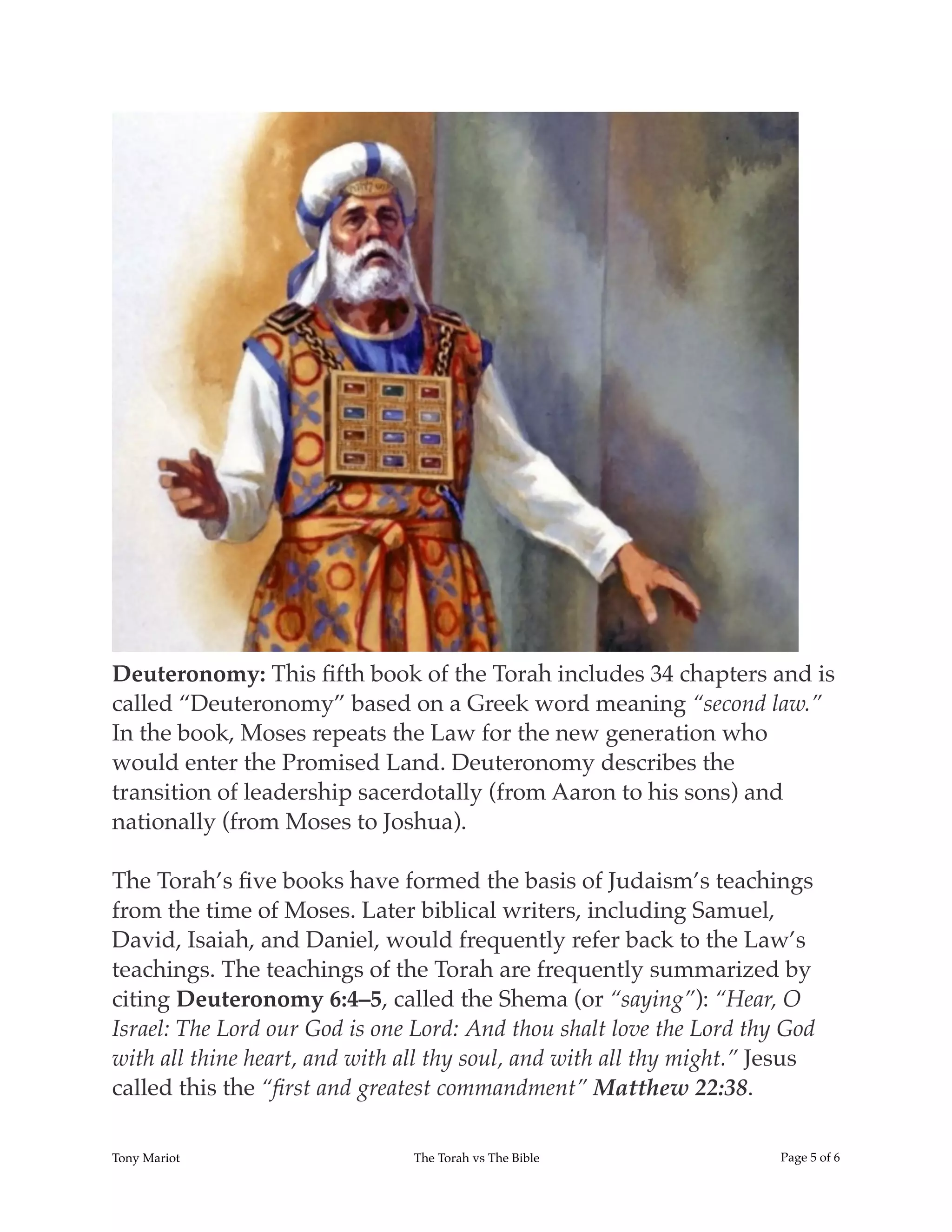 The Torah vs Bible | PDF
