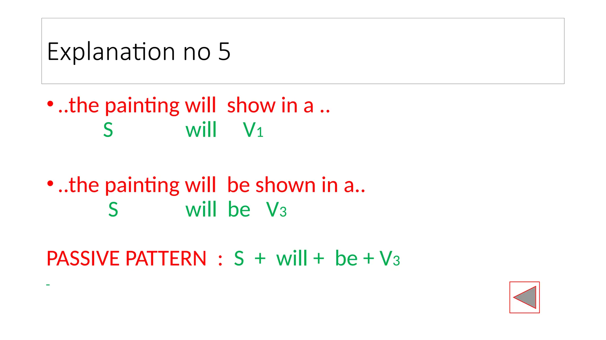 Reading text using passive voice. Title :The torn masterpiece.pptx