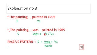 Reading text using passive voice. Title :The torn masterpiece.pptx