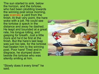 The tortoise and the hare | PPTX