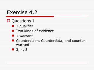 The Toulmin Model of Argument | PPT