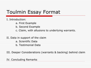 The Toulmin Model of Argument | PPT