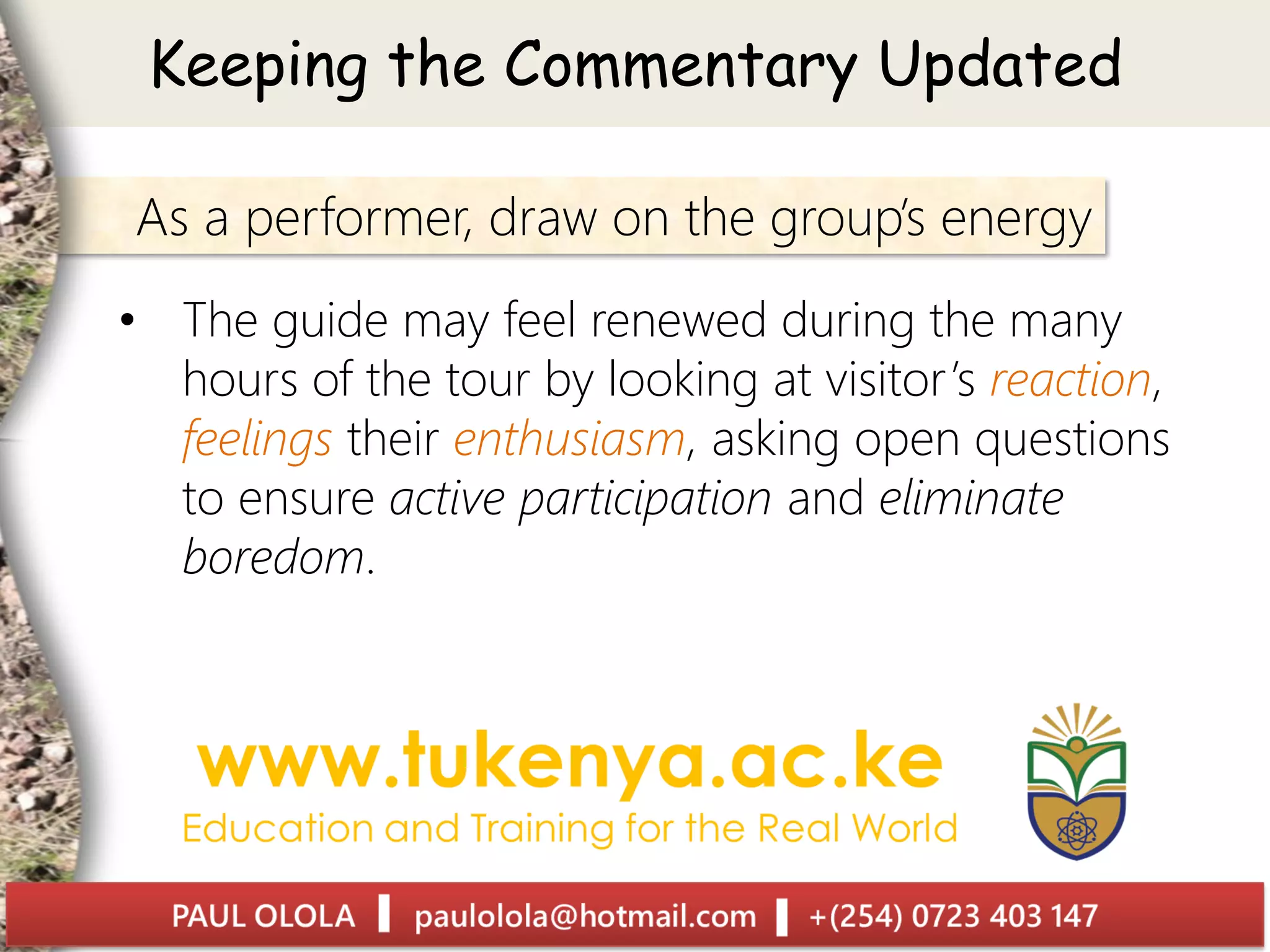 The Tour Commentary | PDF