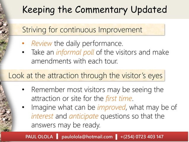 The Tour Commentary | PDF