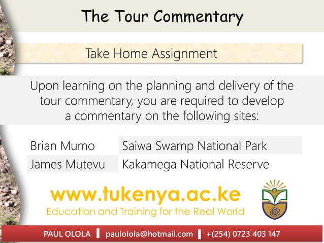 The Tour Commentary | PDF