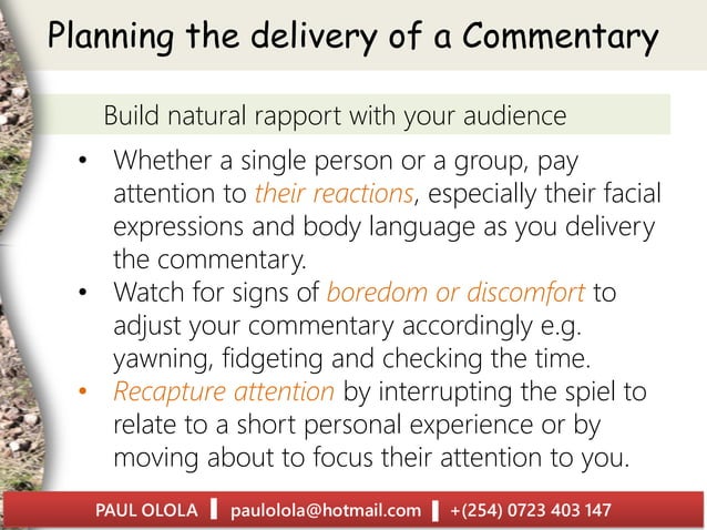 The Tour Commentary | PDF