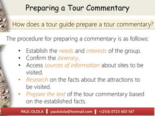 The Tour Commentary | PPT