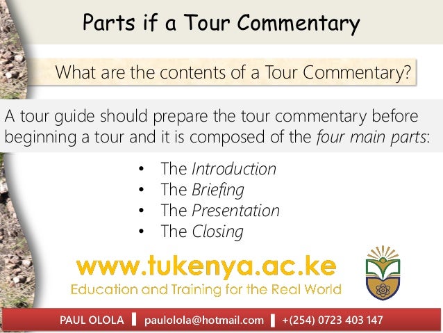 The Tour Commentary