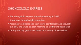 The tourism train industry | PPTX
