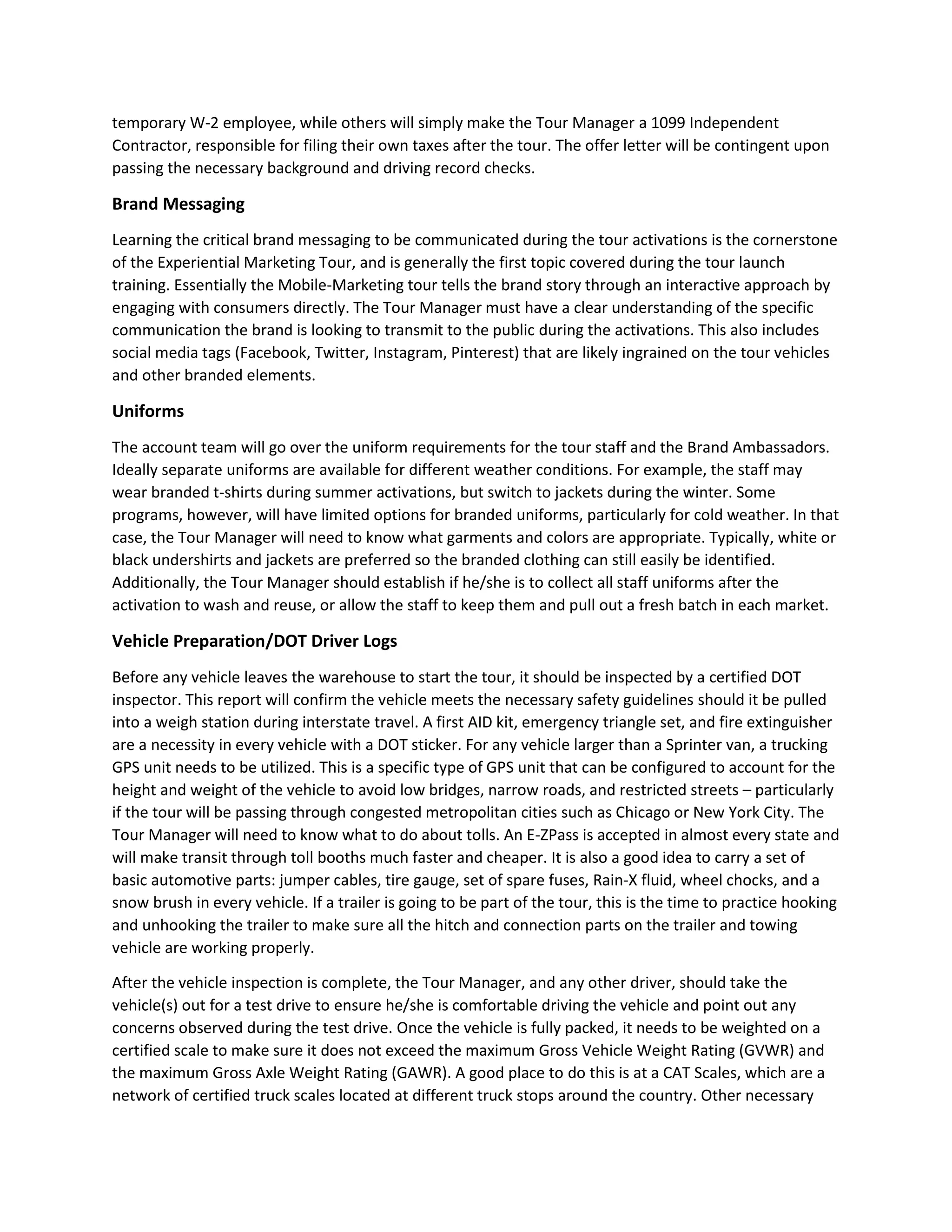 The tour manager handbook | PDF